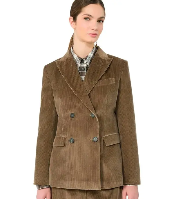 Max Mara Katanga Double Breasted Blazer - Brown