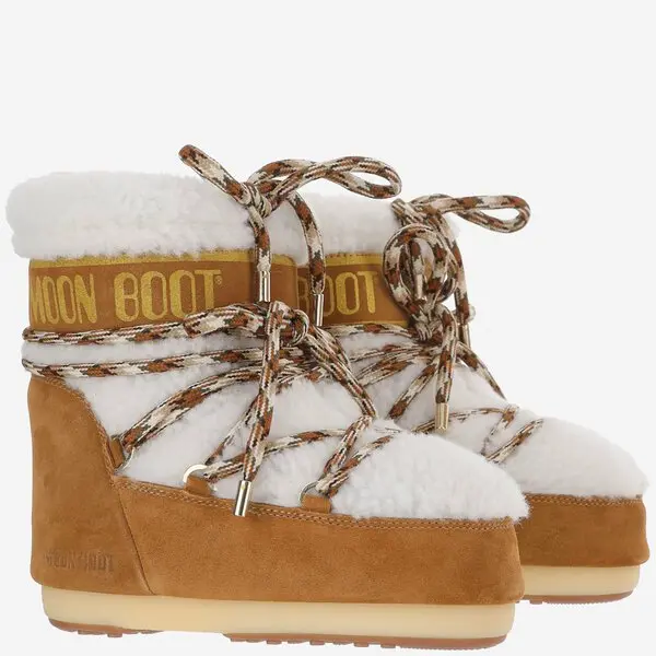 Moon Boot Icon Low Shearling Ankle Boots - Multi