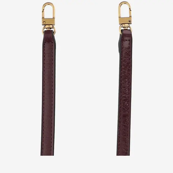 Pinko Leather Vanity Bag With Logo - Brown