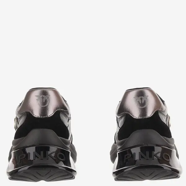 Pinko Leather Sneakers With Logo