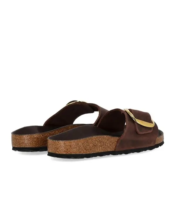 BIRKENSTOCK Madrid Big Buckle Hex Oiled Habana Sandal - Brown