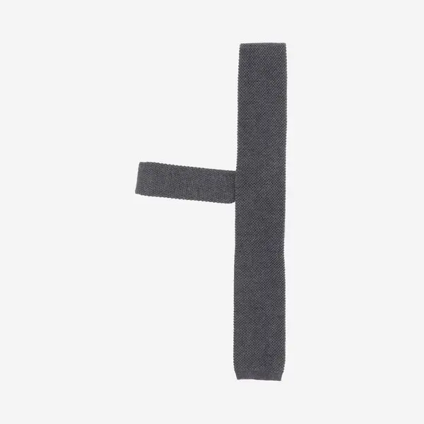 Hugo Boss Wool Knitted Tie - Grey