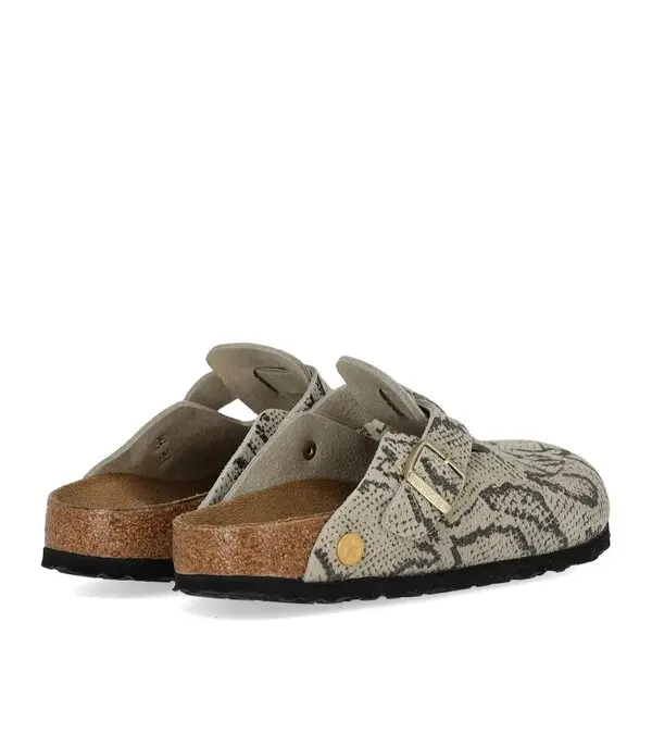 BIRKENSTOCK Boston Snake Oyster Clog - Beige
