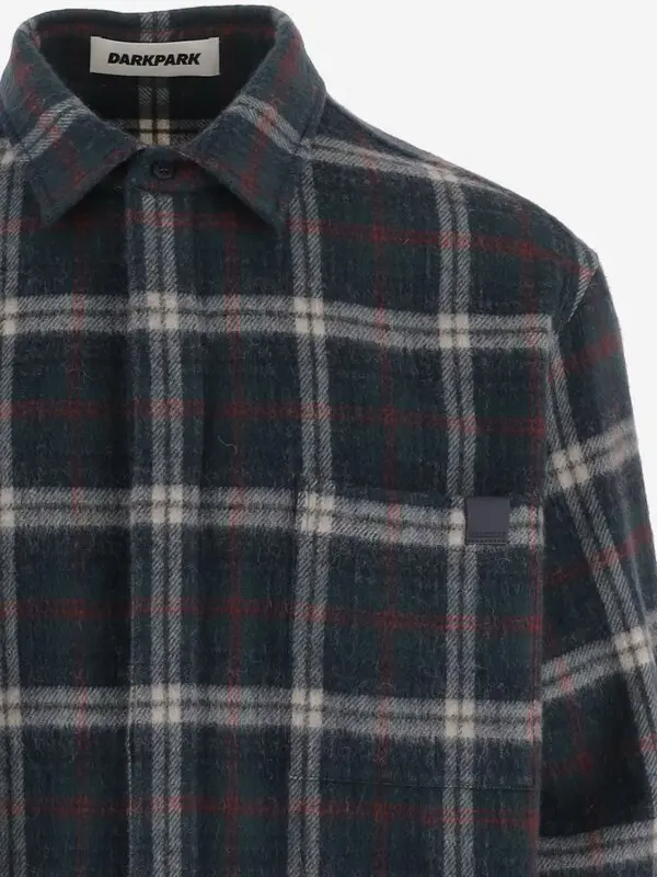 DARKPARK Wool Blend Shirt With Check Pattern