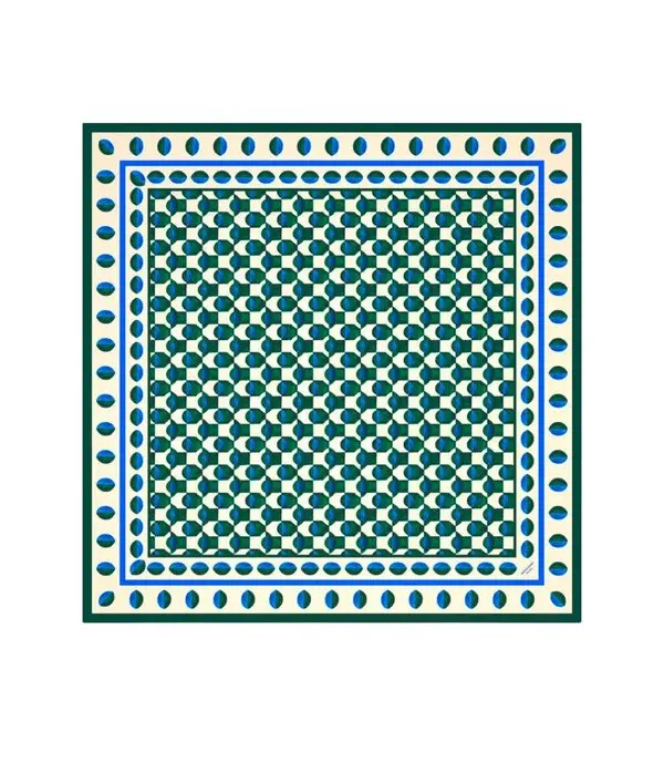 Max Mara Onesto Green Foulard Scarf - Multicolor