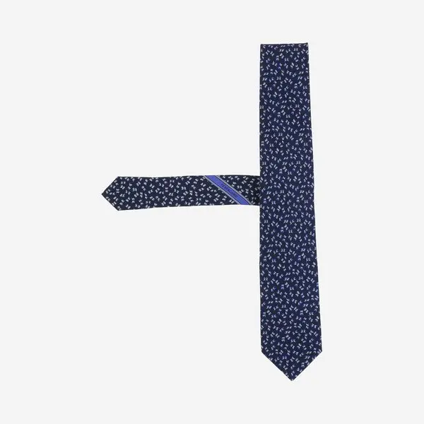 FERRAGAMO Silk Tie With Patterned Design