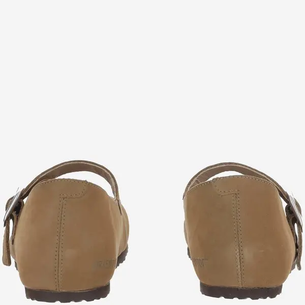 BIRKENSTOCK Santa Clarita Leather Flats - Brown