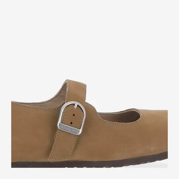 BIRKENSTOCK Santa Clarita Leather Flats - Brown
