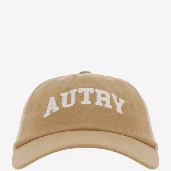 AUTRY Ribbed Cotton Velvet Baseball Cap With Logo