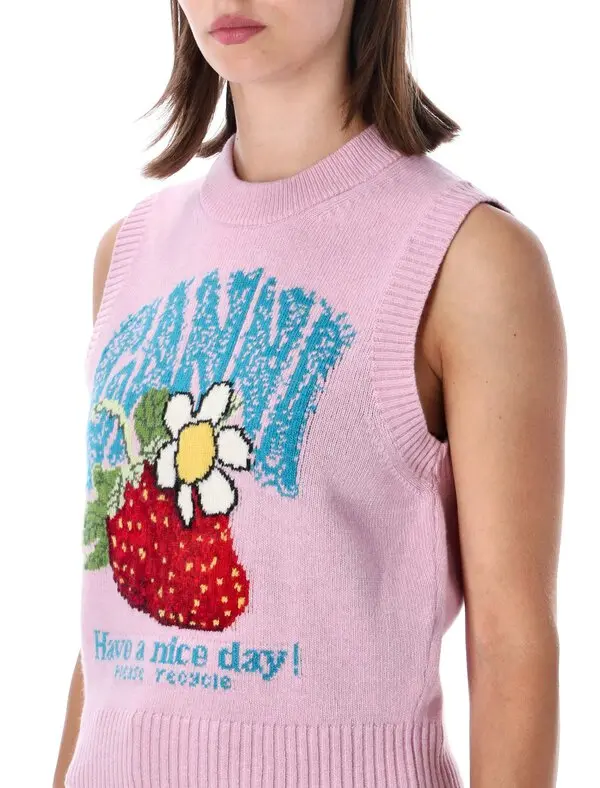 GANNI Sweaters - Rosa