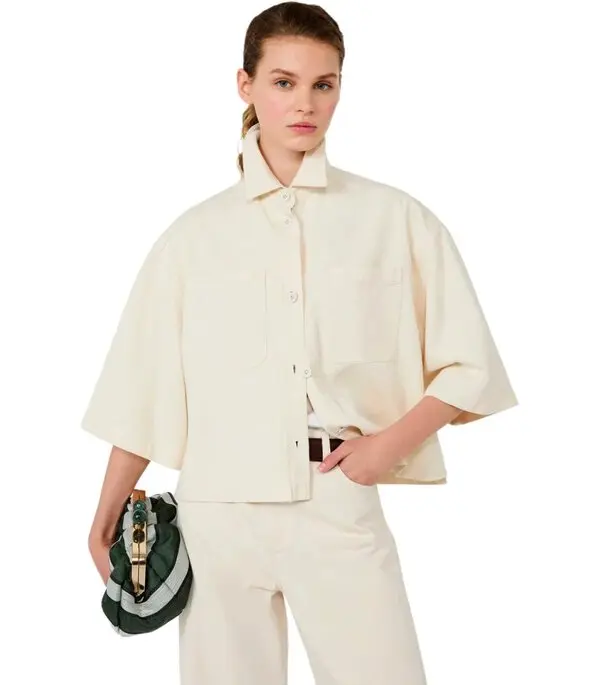 Max Mara Terra Beige Shirt Jacket - Ivory