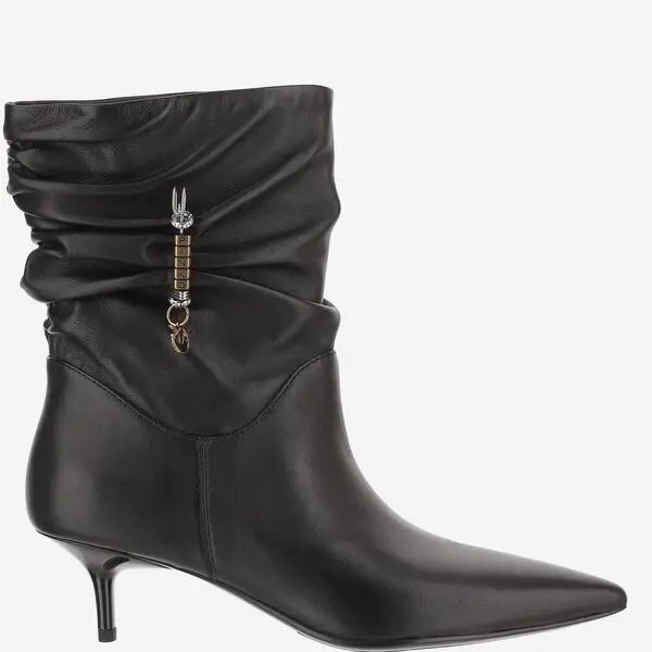 Pinko Gloria Leather Ankle Boots