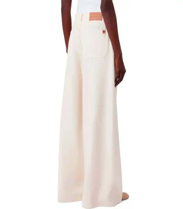 Max Mara Canneti Ecru Jeans - White