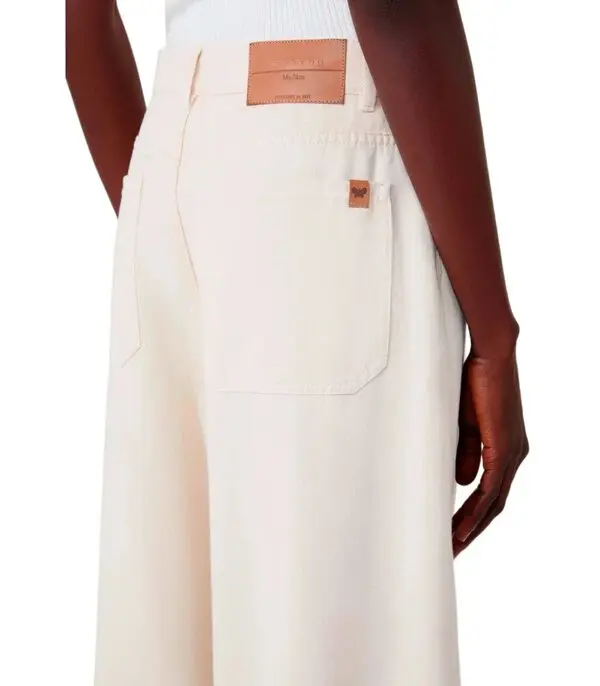 Max Mara Canneti Ecru Jeans - White