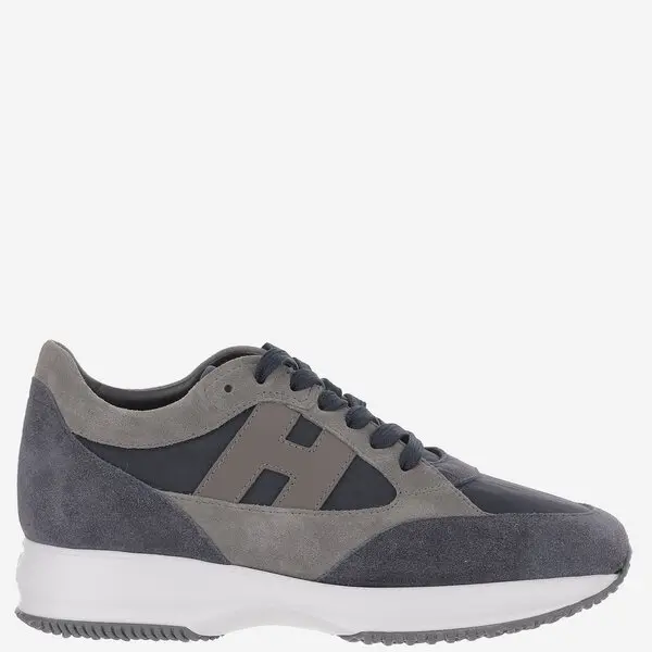 Hogan Interactive Sneakers In Suede And Mesh