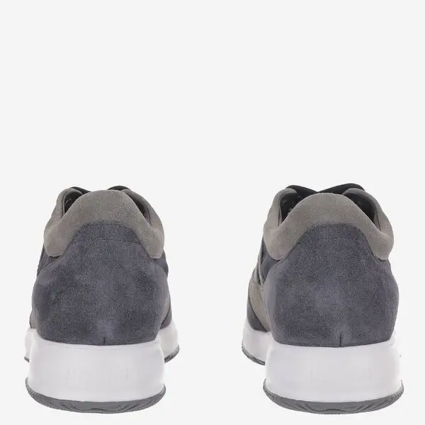 Hogan Interactive Sneakers In Suede And Mesh