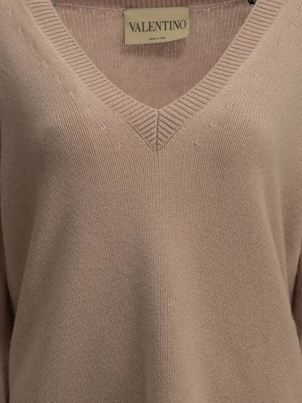Valentino Garavani V Neck Cashmere Sweater