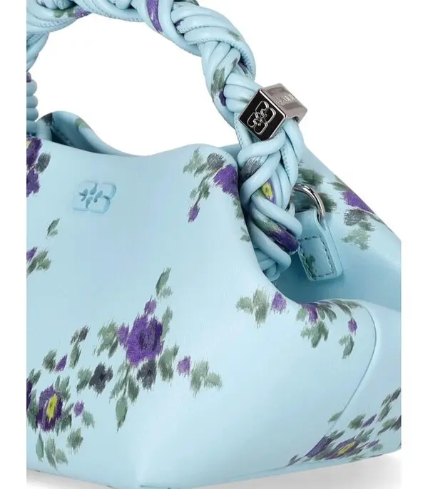 GANNI Bou Sky Blue Small Handbag - Light Blue