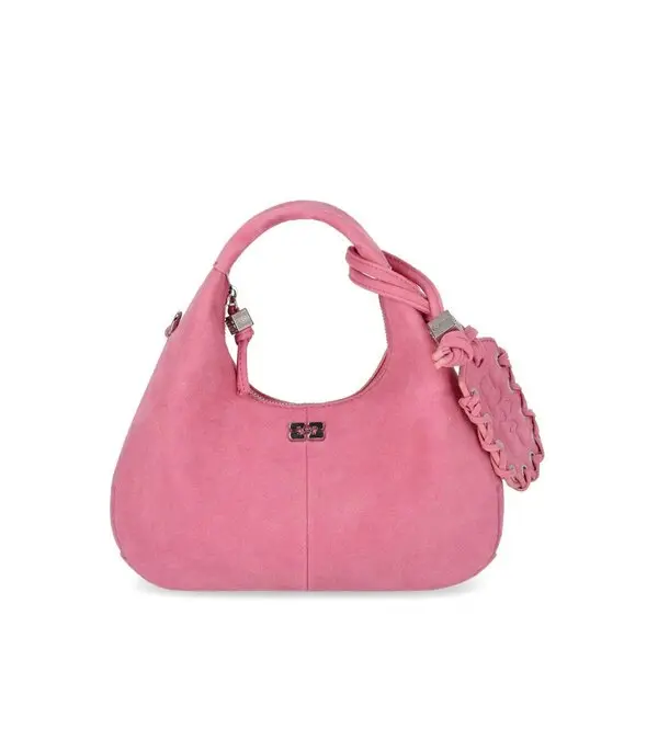 GANNI Mini Hobo Handbag - Pink
