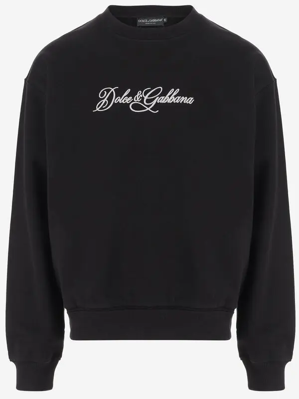 Dolce & Gabbana Cotton Sweatshirt With Logo Print