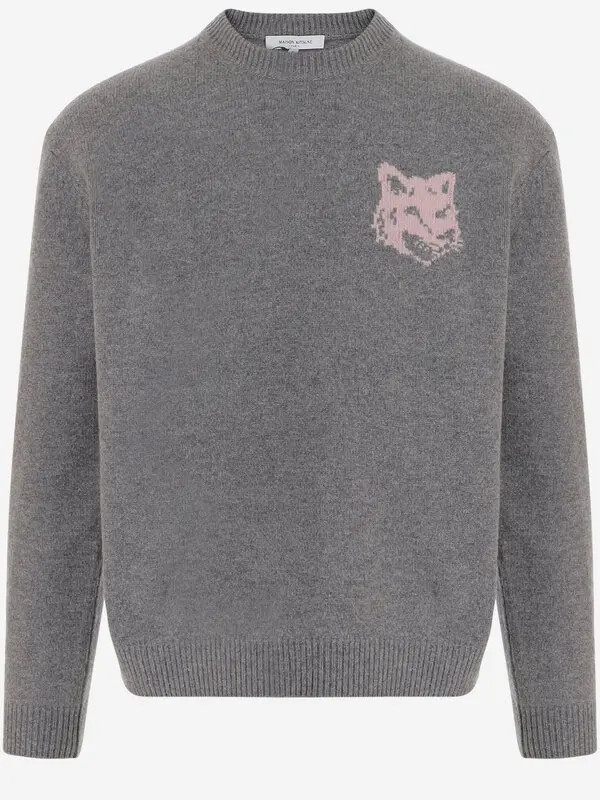 Maison Kitsuné Wool Sweater With Logo
