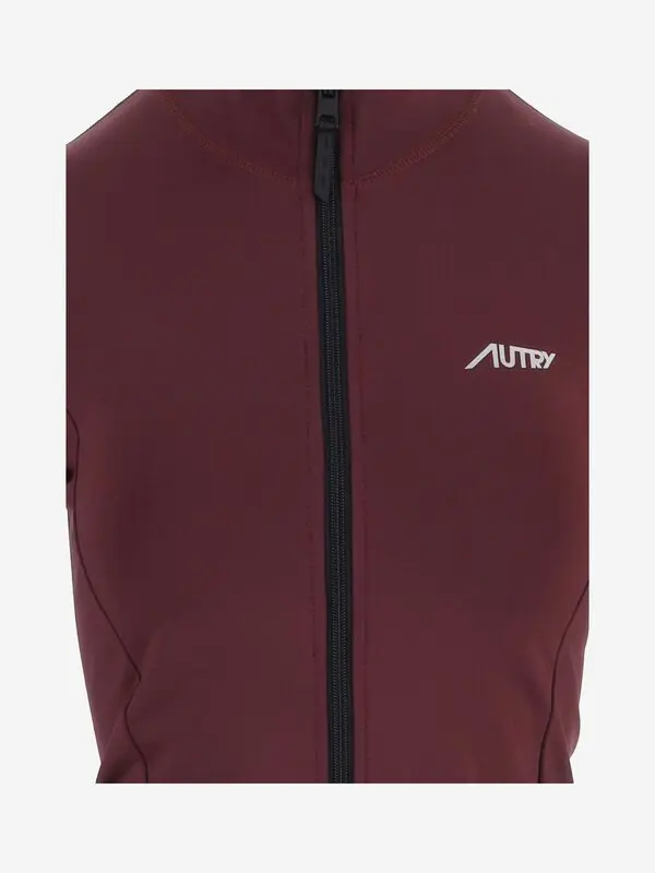 AUTRY Stretch Nylon Sweatshirt With Logo