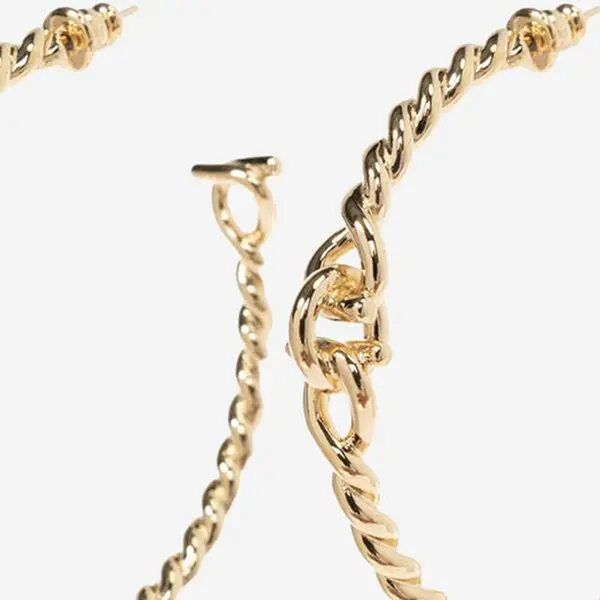 FERRAGAMO Brass Hook Earrings