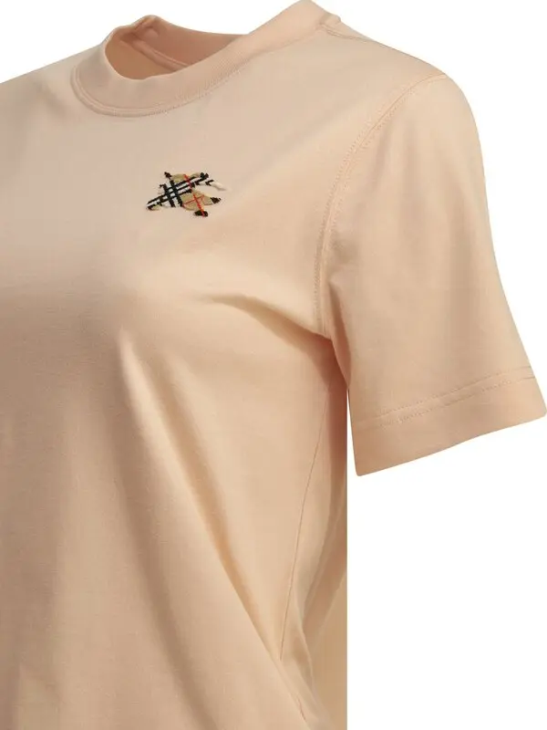 Burberry Knight Check' Crew Neck T Shirt