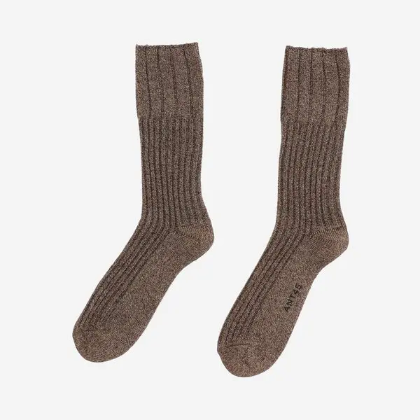 ANT45 Ribbed Stretch Cotton Blend Socks