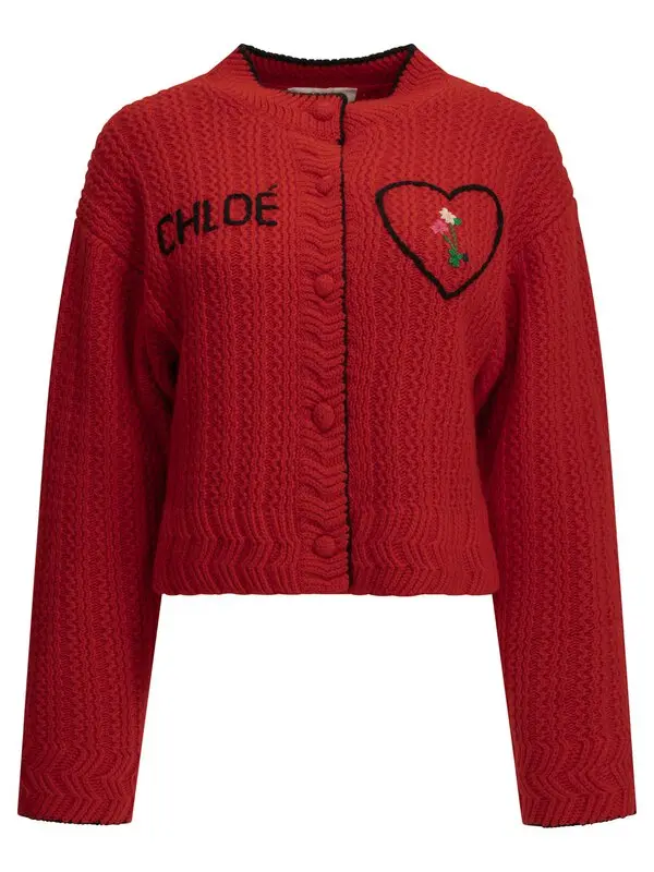 Chloé Heart' Cardigan
