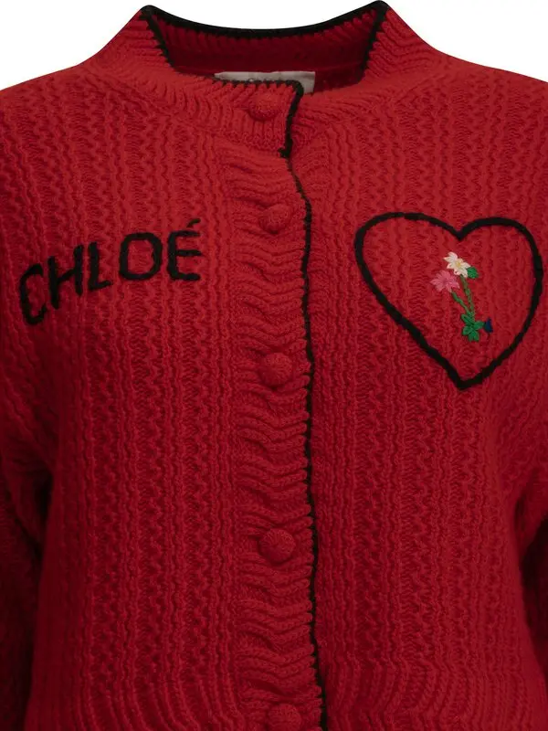 Chloé Heart' Cardigan