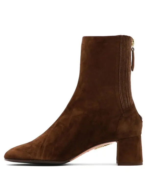 AQUAZZURA Saint Honore 50 Mm' Ankle Boots With Zipper
