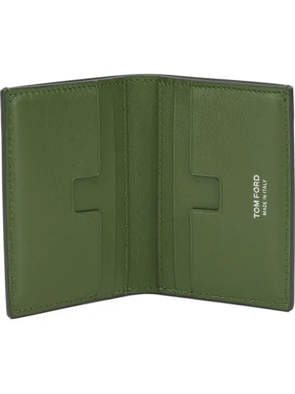 TOM FORD Foldable Crocodile Print Cardholder