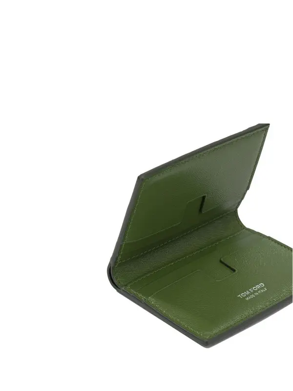 TOM FORD Foldable Crocodile Print Cardholder