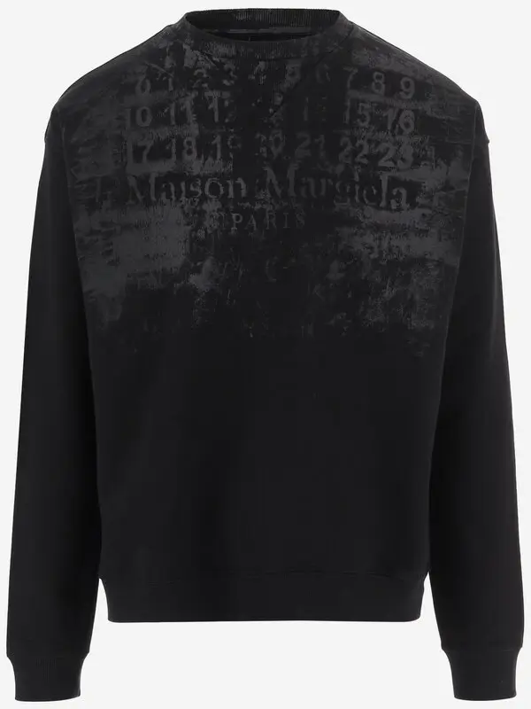 MAISON MARGIELA Cotton Sweatshirt With Iconic Print