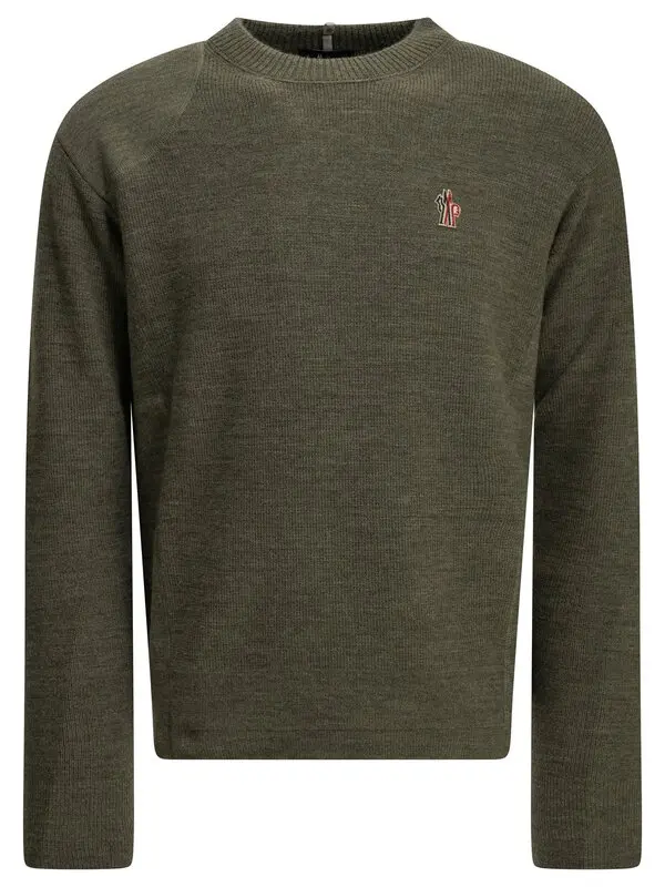Moncler Crew Neck Sweater With Logo