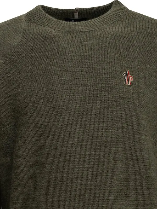 Moncler Crew Neck Sweater With Logo