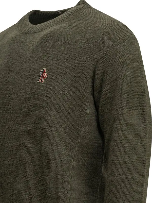Moncler Crew Neck Sweater With Logo