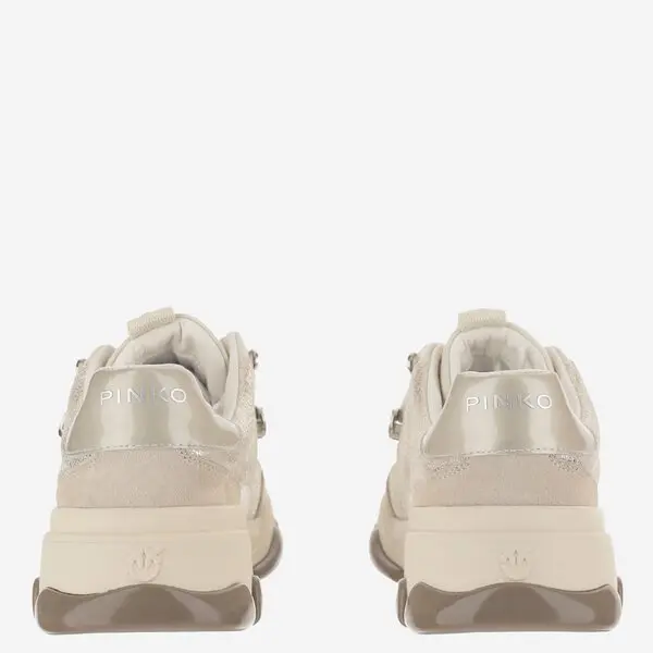 Pinko Athena Leather Sneakers With Logo