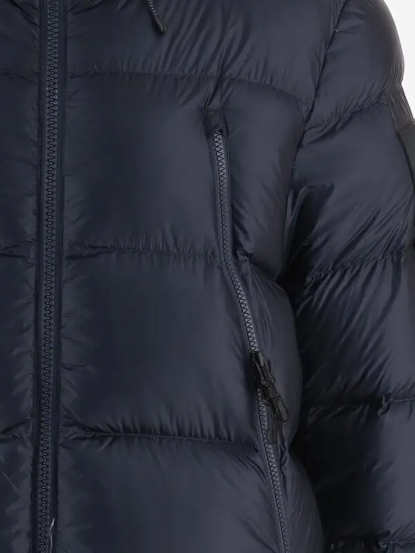 OUTHERE Quilted Nylon Down Jacket With Hood - Navy