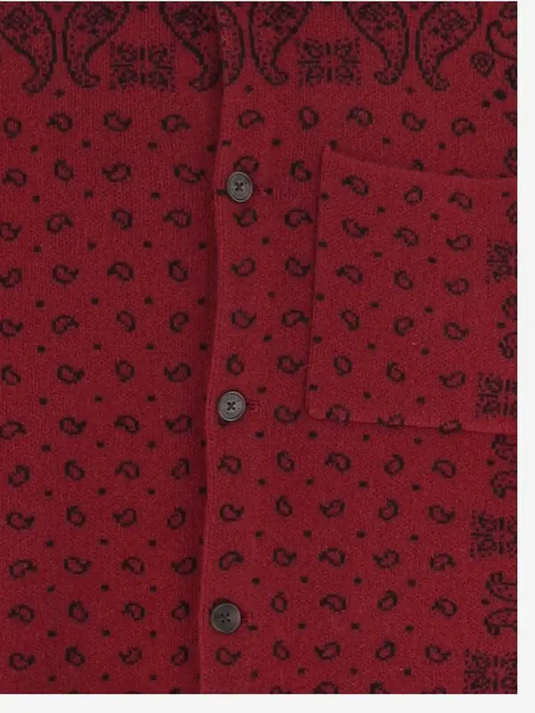 Guest In Residence Cashmere Knitted Shirt With Patterned Design