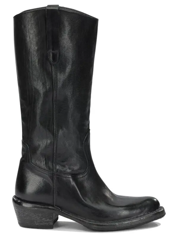 Moma Dallas 50mm' Cowboy Boots - Black