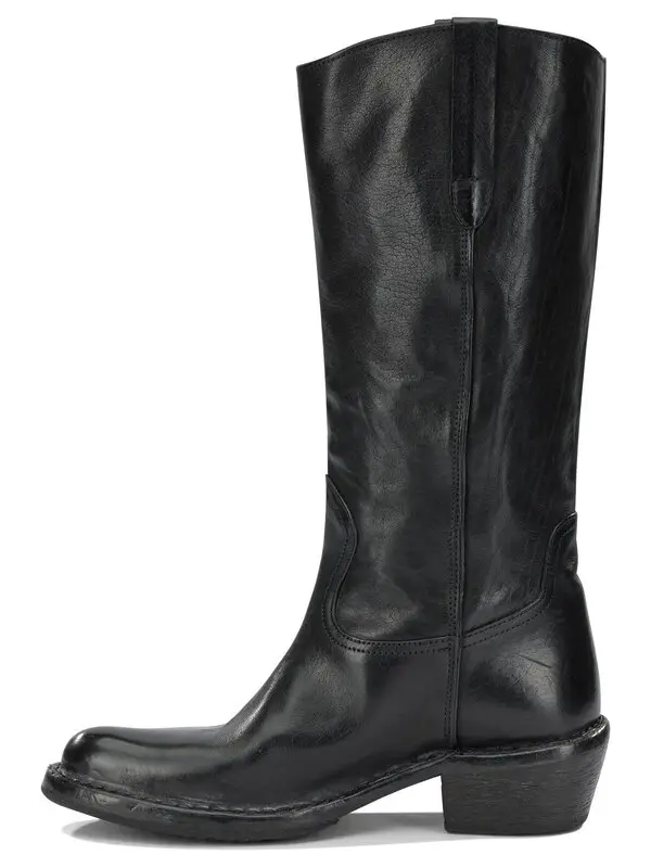 Moma Dallas 50mm' Cowboy Boots - Black