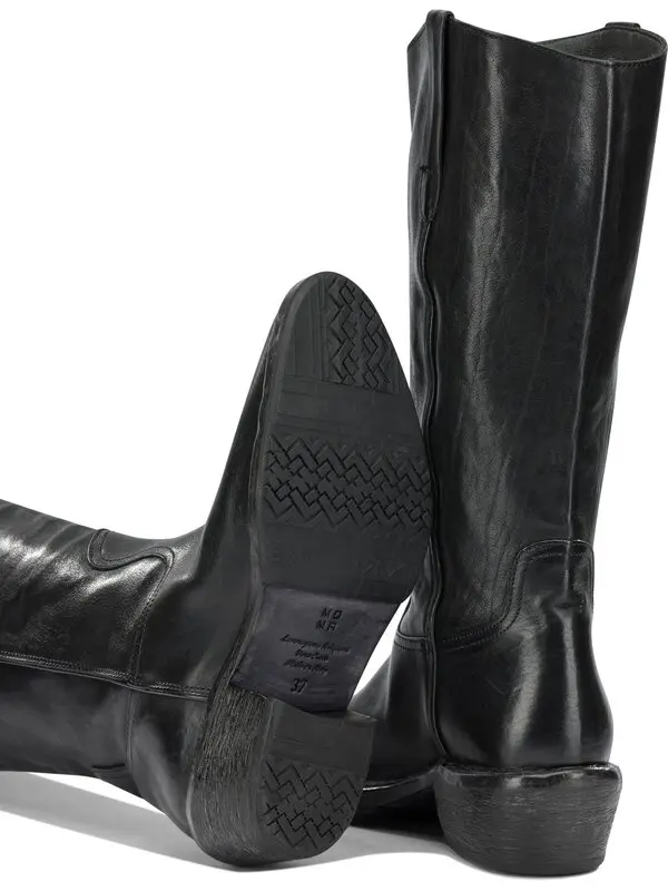 Moma Dallas 50mm' Cowboy Boots - Black