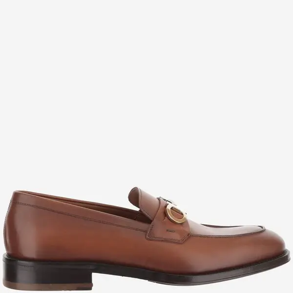 FERRAGAMO Leather Loafers