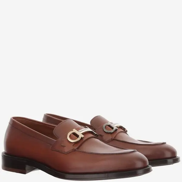 FERRAGAMO Leather Loafers