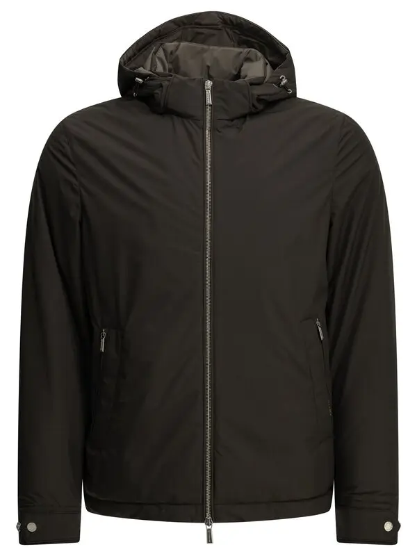 MOORER Albini Stp' Short Down Jacket - Brown