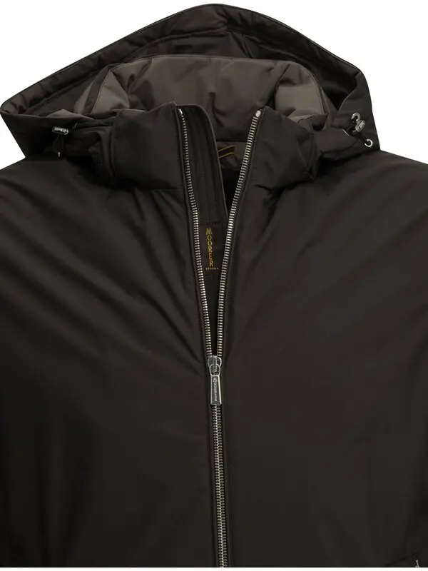 MOORER Albini Stp' Short Down Jacket - Brown