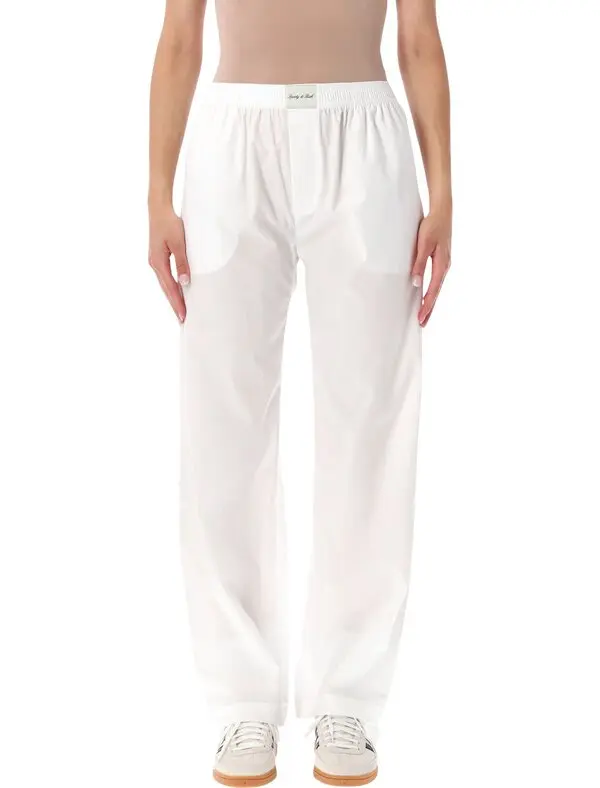 Sporty & Rich Trousers - Bianco