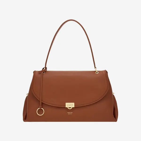 FERRAGAMO Leather Bag With Logo